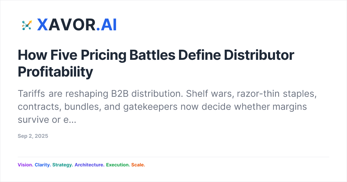 How Five Pricing Battles Define Distributor Profitability | The Briefing
